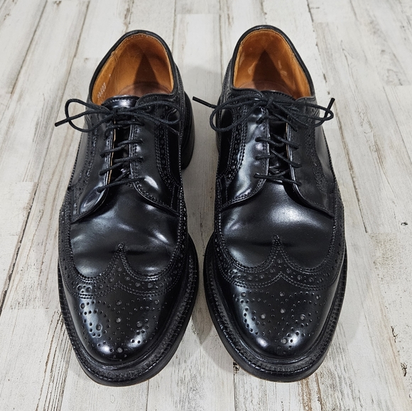 Allen Edmonds | Shoes | Allen Edmonds Macneil Black Longwing Wingtips ...